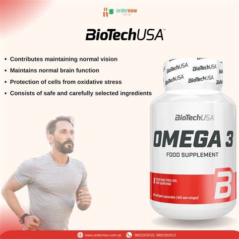 BioTechUSA Mega Omega 3 Capsules | Free Delivery in Lebanon