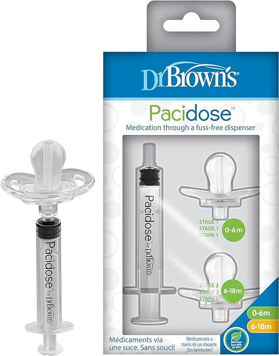 Dr Brown's Pacidose Pacifier and Liquid Baby Medicine Dispenser | Free ...