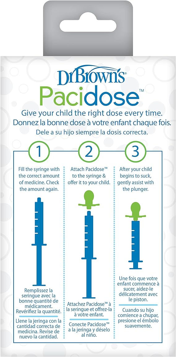 Dr Brown's Pacidose Pacifier and Liquid Baby Medicine Dispenser | Free ...