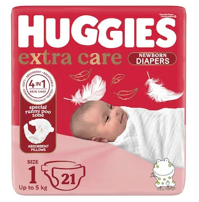 Huggies N.1 (2 - 5Kg) 21 Pieces | Free Delivery in Lebanon