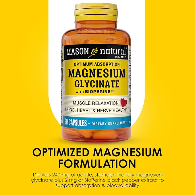Mason Natural Magnesium Glycinate | Free Delivery in Lebanon