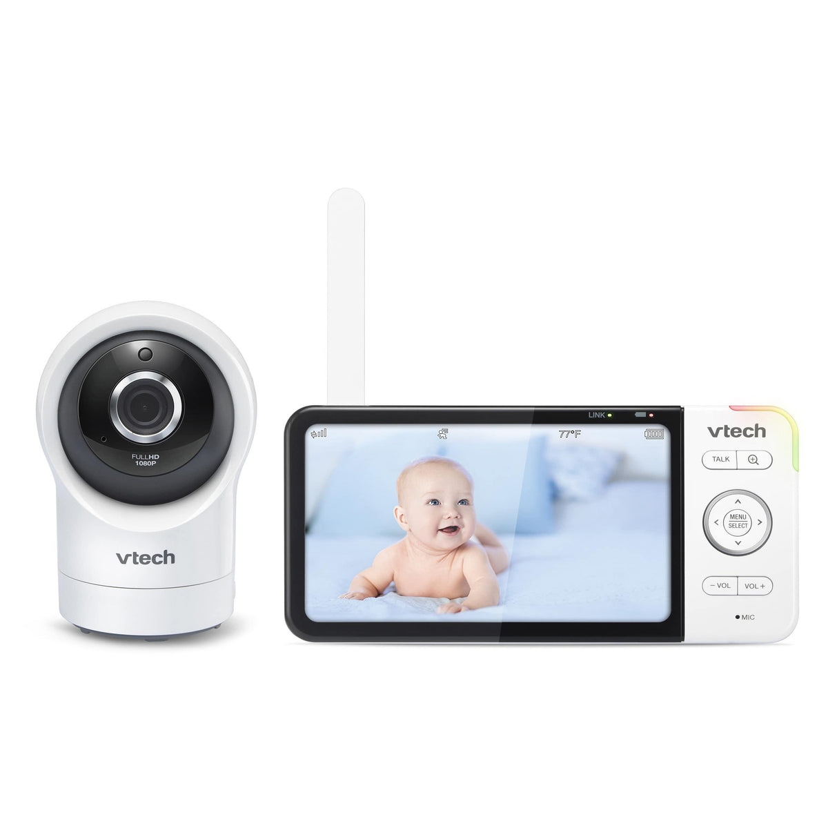 Vtech Video Monitor - 5" Color Screen- Pan & Tilt Camera | Free ...